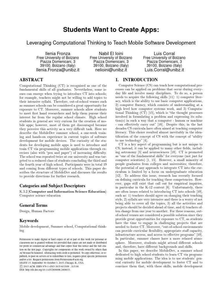 Students Want To Create Apps !!!!!!!!!!!!! | PDF | Mobile App | Computer Programming