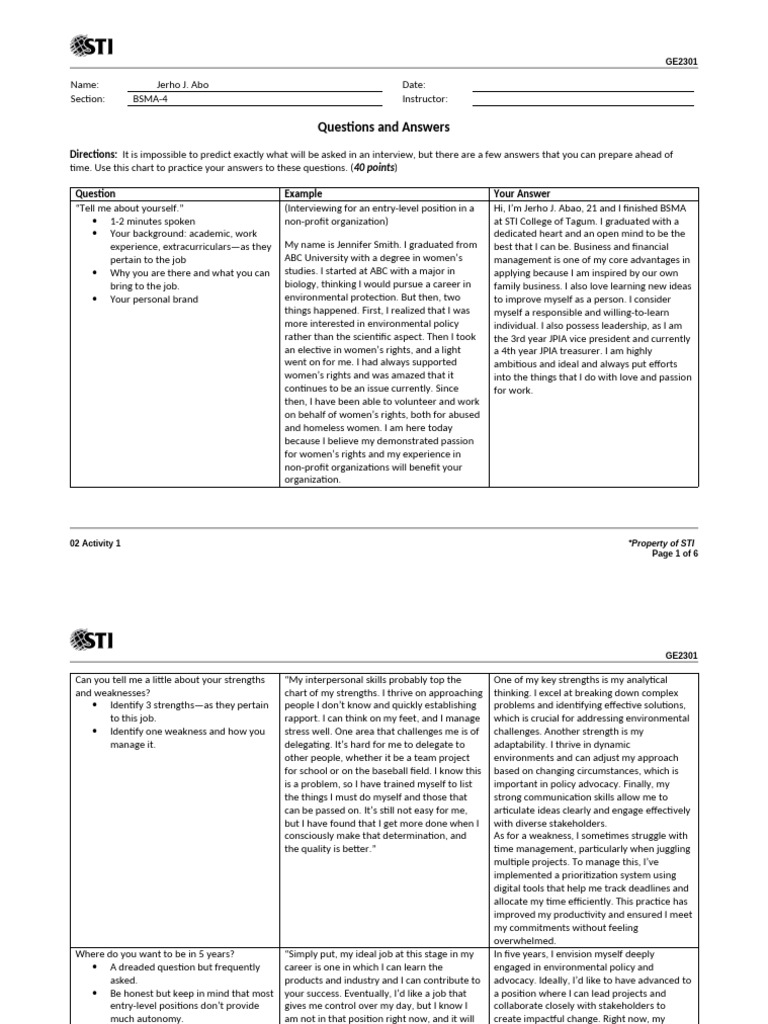 Abao 02 Activity 1 Euthenics | PDF | Leadership