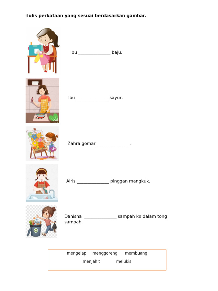 Latihan Menaakul Gambar Tahun 1 | PDF