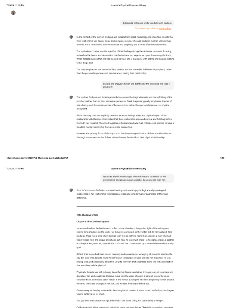 Jocasta Incest Oedipus | PDF | Oedipus | Love