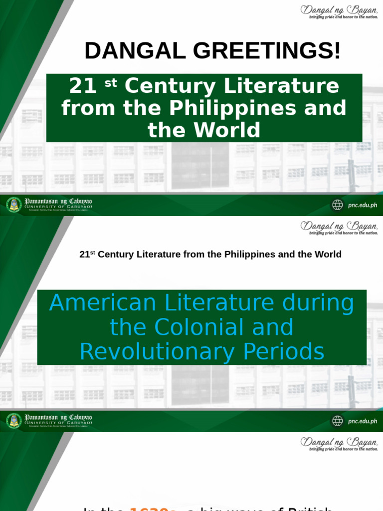 North American Literature 1 | PDF | American Literature