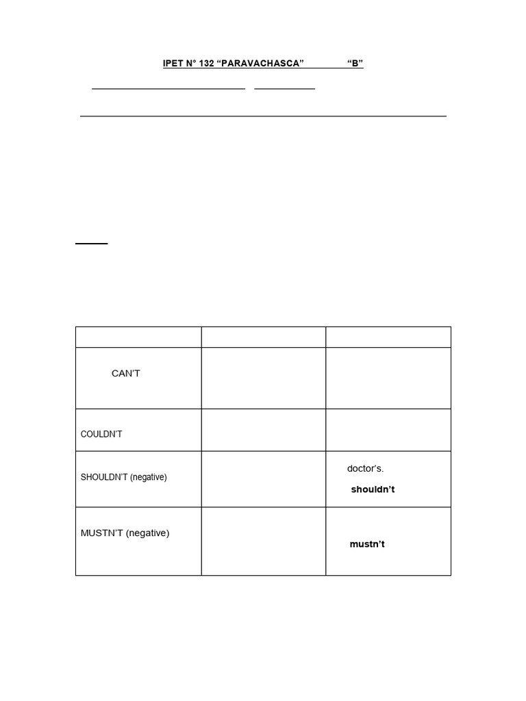 6to Añob - INGLÉS - TP3 | PDF
