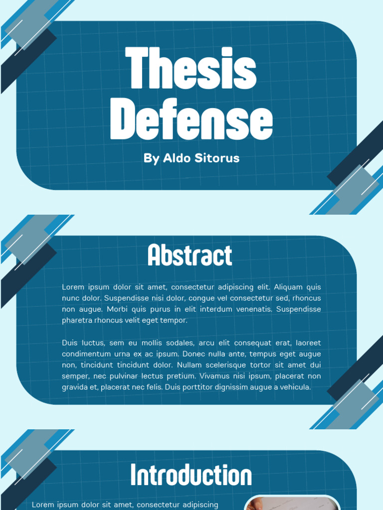 Blue Geometry Modern Thesis Defense Presentation - 20241001 - 195454 - 0000 | PDF
