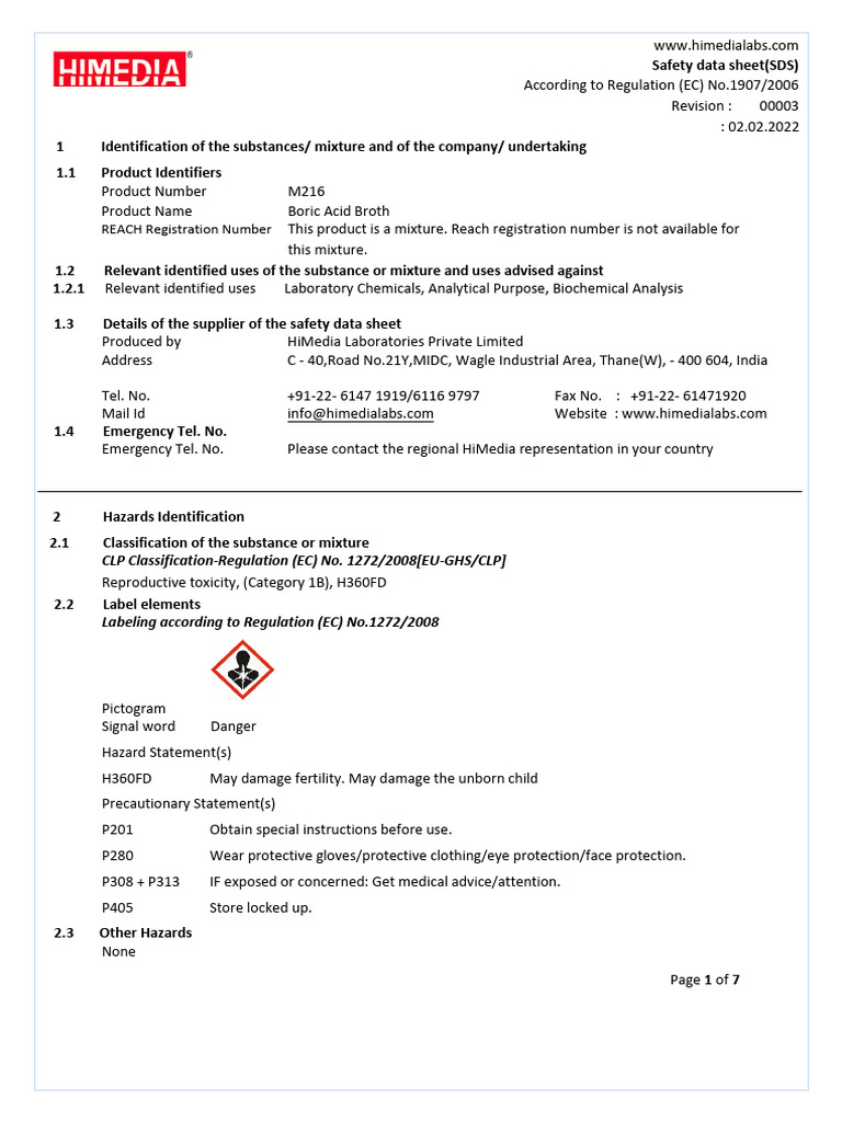 M216 | PDF | Dangerous Goods | Occupational Safety And Health