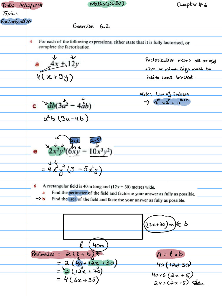 IG-1 Factorization - Annotated | PDF