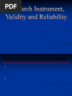 Validating Research Instruments | PDF | Validity (Statistics) | Tests