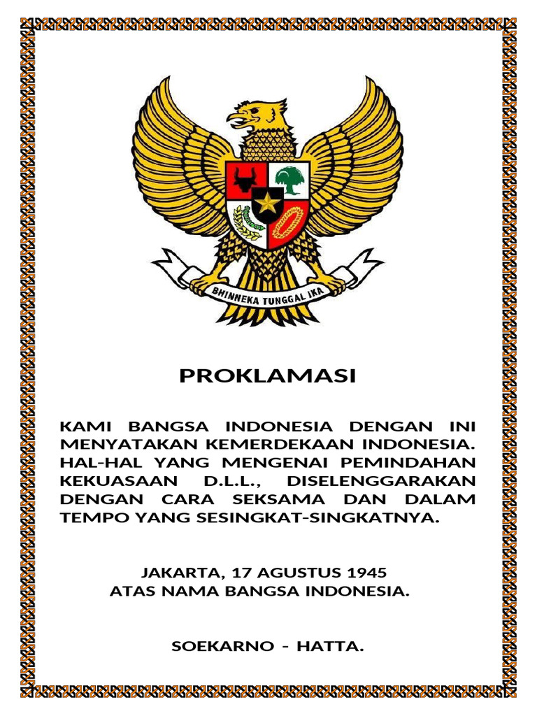 PROKLAMASI | PDF