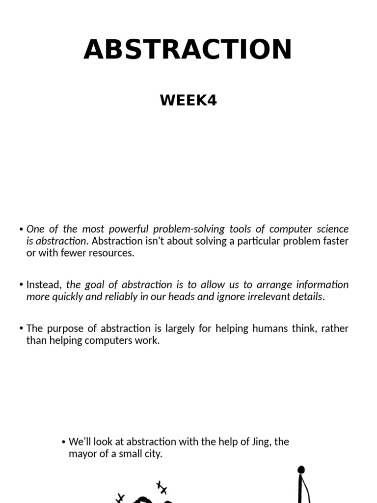 Week4-Abstraction and Decision Tree | PDF | Abstraction | Programming ...