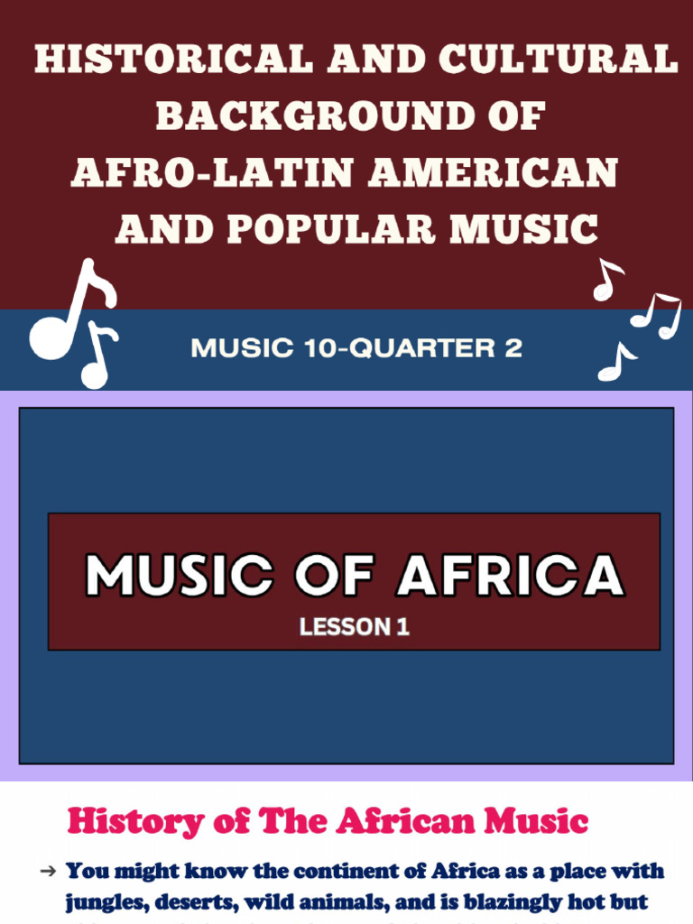 Lesson 1 Music of Africa | PDF