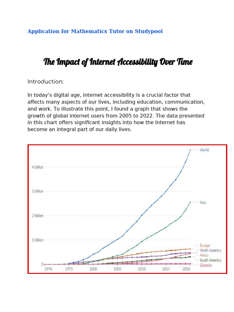 Increase in Internet Usage | PDF | Internet | Mathematics