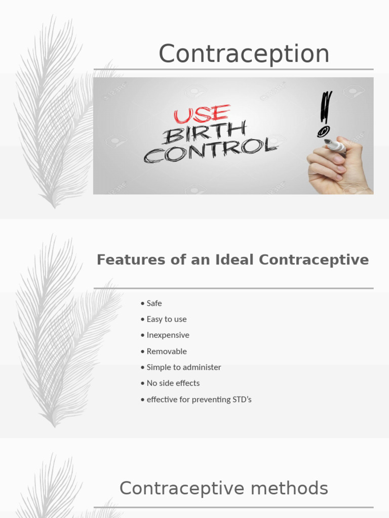 Contraception | PDF | Birth Control | Combined Oral Contraceptive Pill