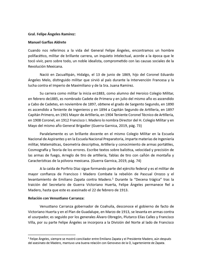 Felipe Ángeles | PDF | México | revolución mejicana