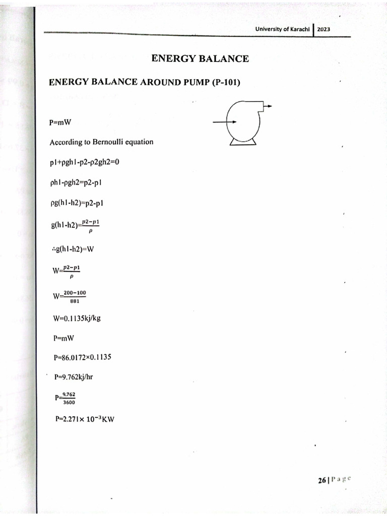 Energy Balance | PDF