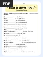 French Negation Practice Worksheet | PDF