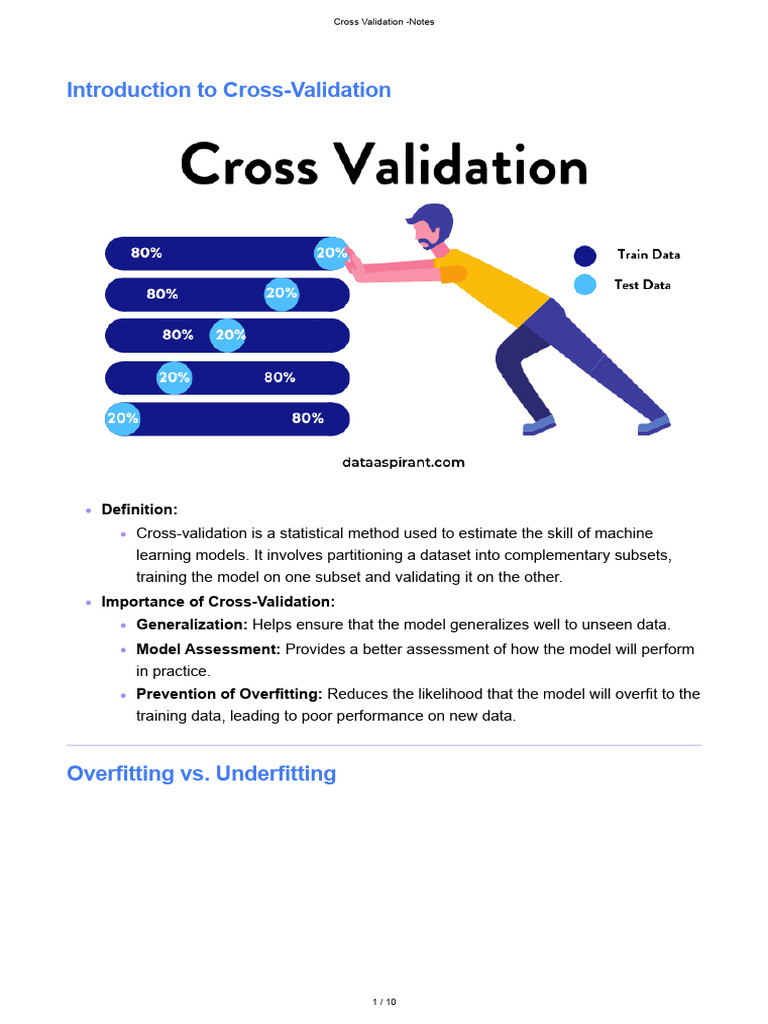 Cross Validation - Notes | PDF | Cross Validation (Statistics ...