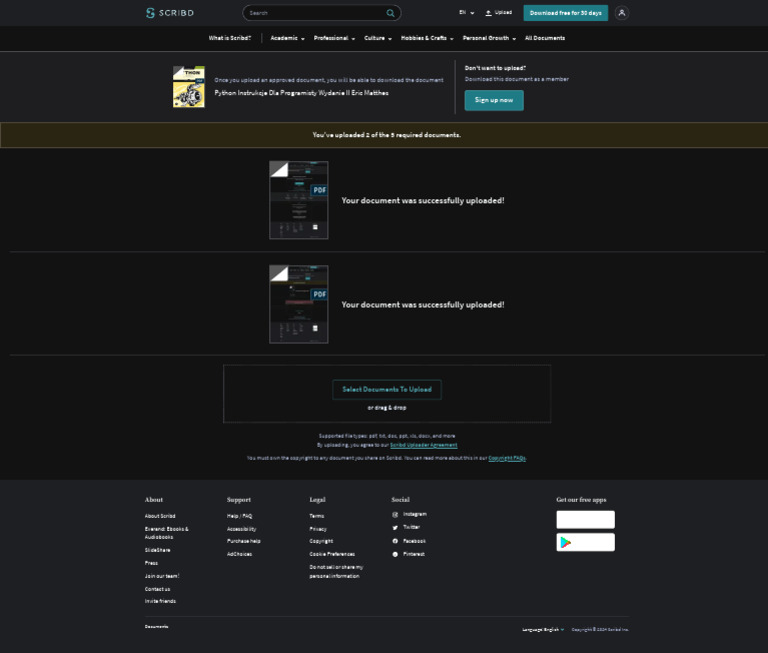 Your Document Was Successfully Uploaded!: Python Instrukcje Dla ...