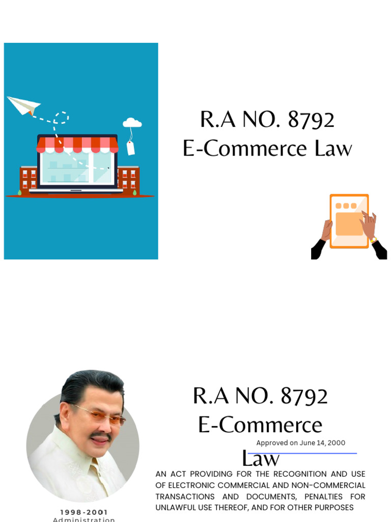 E-Commerce Law | PDF | Information | Information And Communications Technology