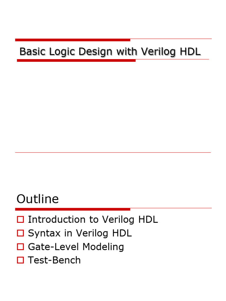 Verilog | PDF | Hardware Description Language | Electronics