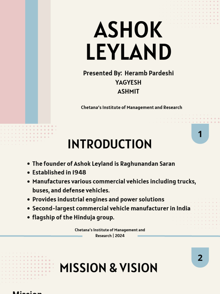 ASHOK LEYLAND | PDF | Electric Vehicle | Transport