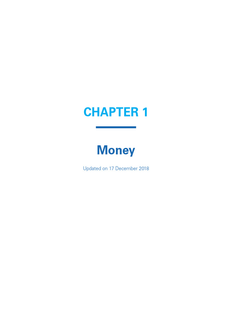 Livre Chapitre 1 en | PDF | Money | Legal Tender