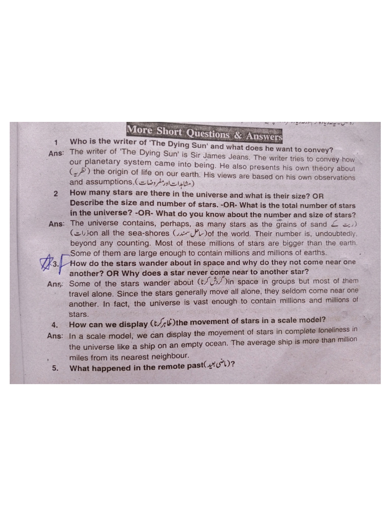 Prose#1 (Additional Imp.Q Marked by Farrukh) | PDF