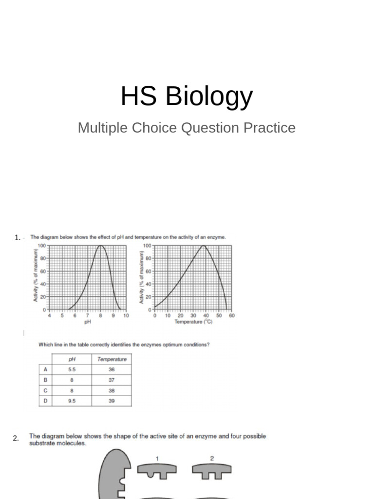 NS HS Bio Question Practice 3 | PDF | Wellness