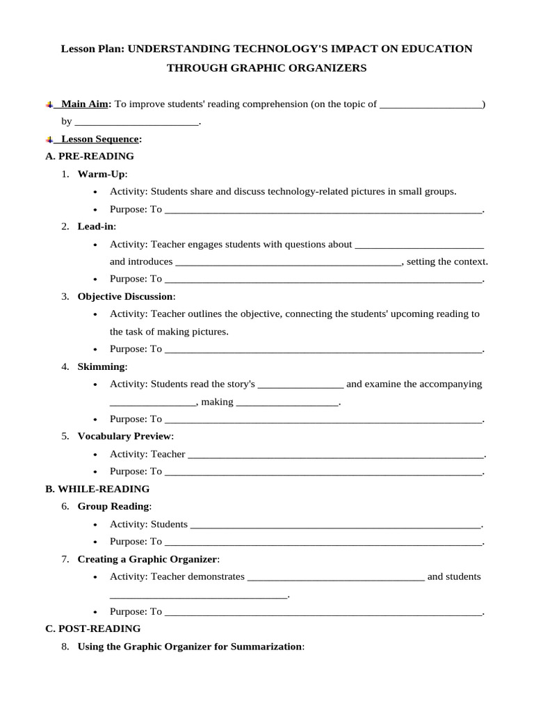 Informal Lesson Plan Gap Filling 1 Pdf Reading Comprehension