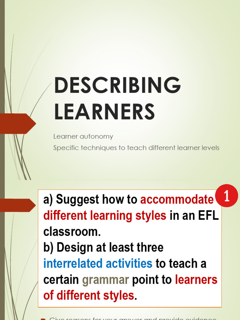 10 questions about learners, teachers, classroom management | PDF | Learning | Teachers