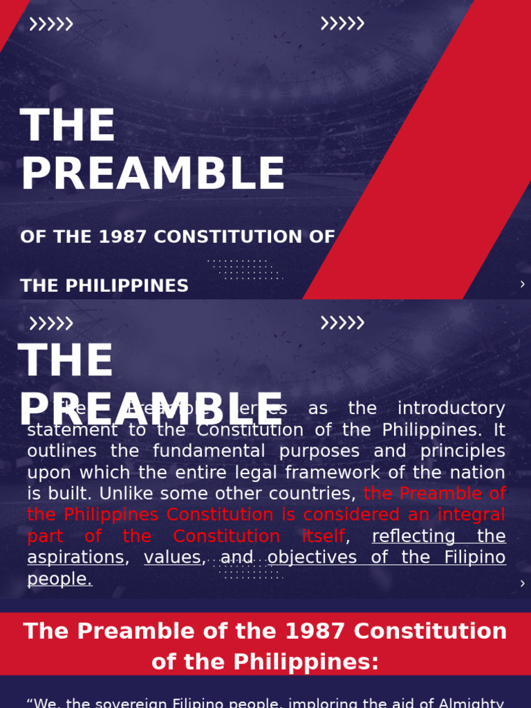 The Preamble | PDF | Rule Of Law | Governance