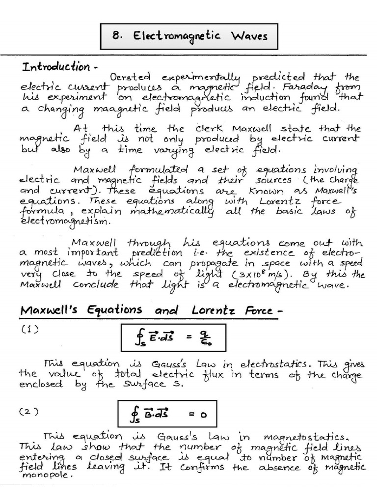 Electromagnetic Waves | PDF