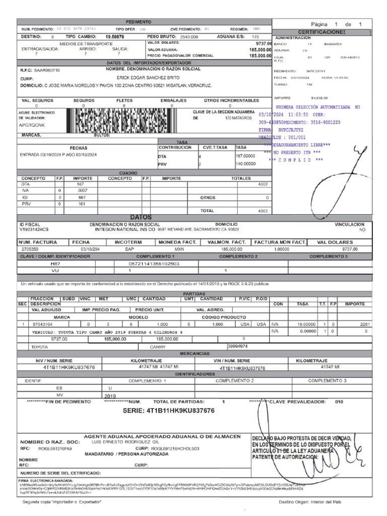 PEDIMENTO IMP-pdf | PDF