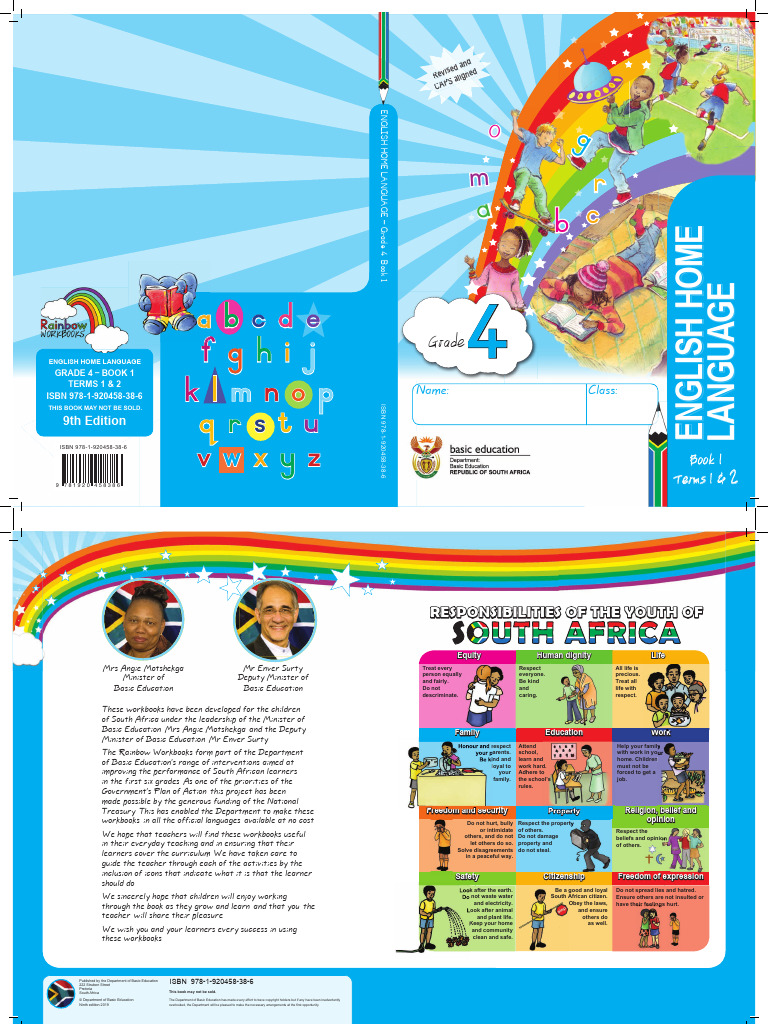 Grade 4 English Home Language Workbook | PDF | Poetry | Noun