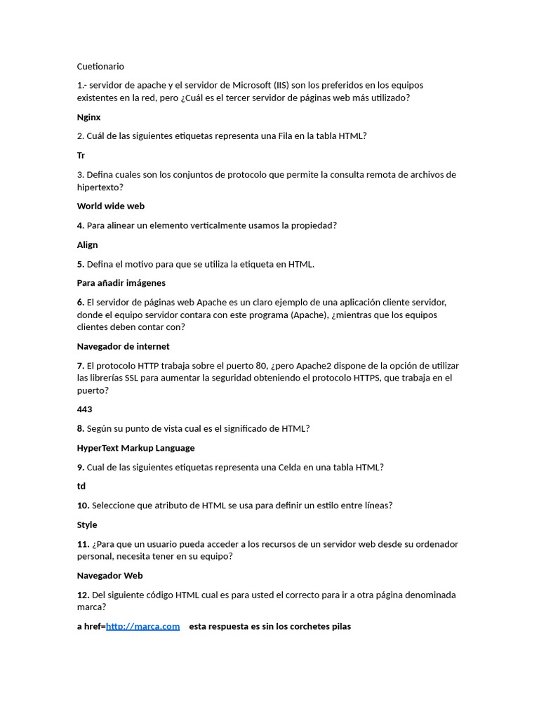 Cuetionario_Examen_complexivo | PDF | Software | HTML