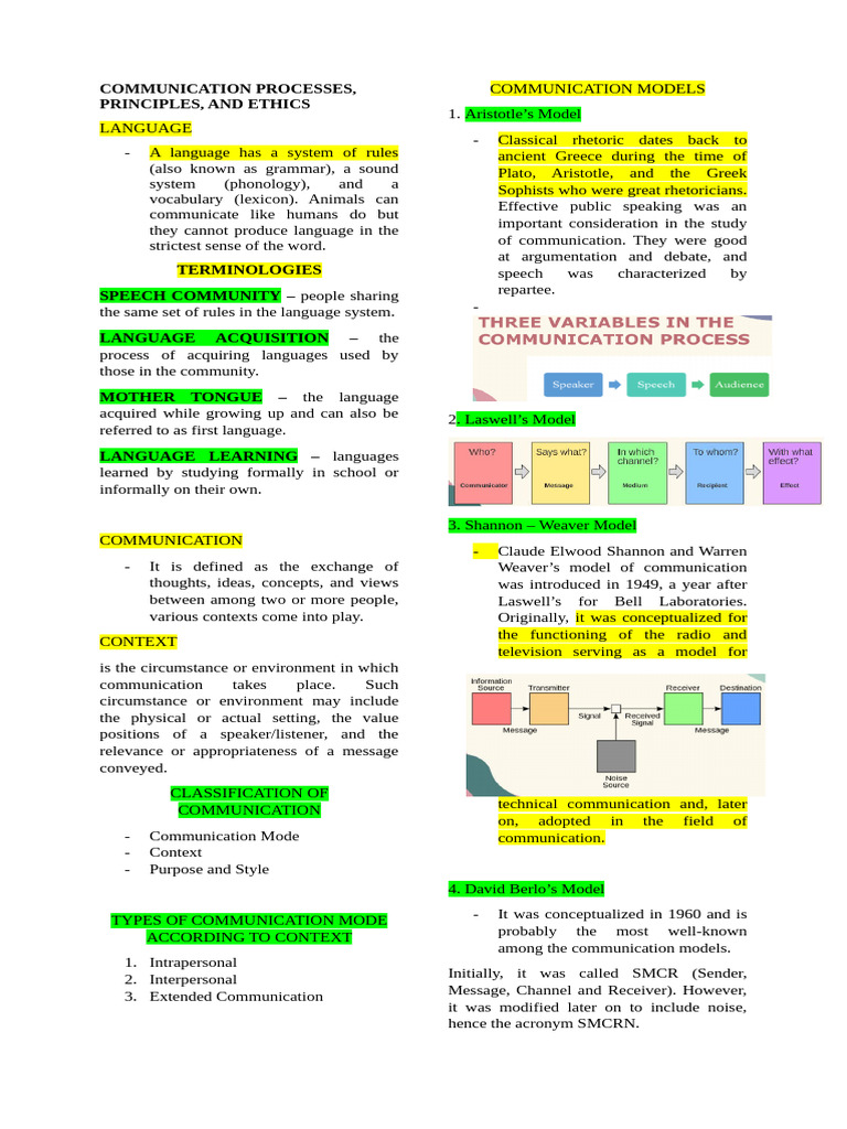 Purcom Midterm Exam Reviewer | PDF | Memorandum | Communication