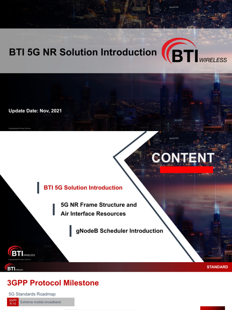 Session 1 - BTI 5G NR Solution Intro - V1.0 | PDF | Lte ...