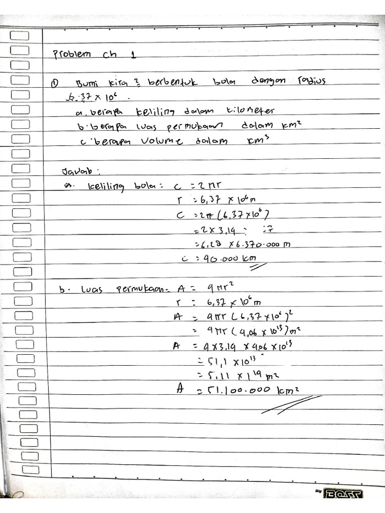 Jawaban Soal Fisika (Eka Ramdoni) | PDF