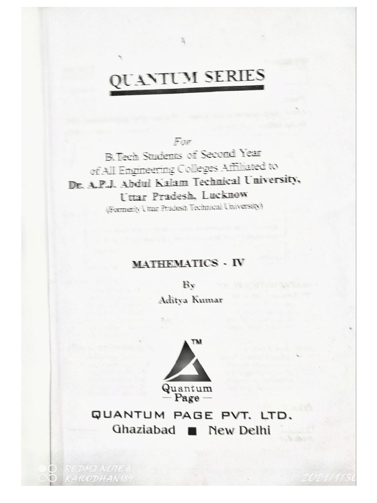 Quantum Series of Mathematics | PDF