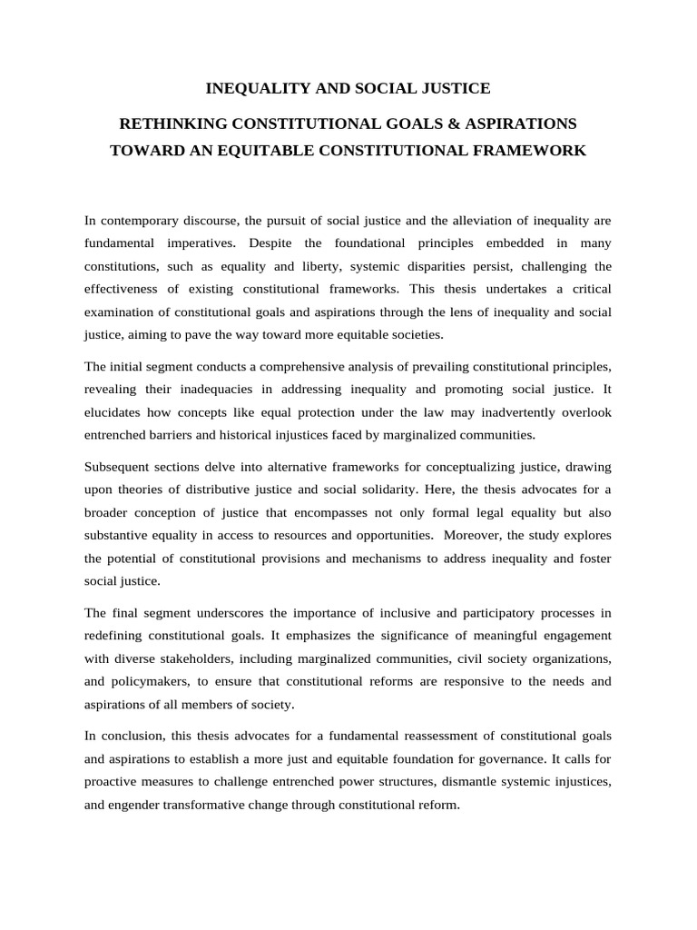 In Equality & Social Justice | PDF | Justice | Crime & Violence