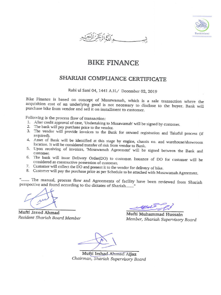 Consumer Bike Finance Emplayee Banking Services | PDF