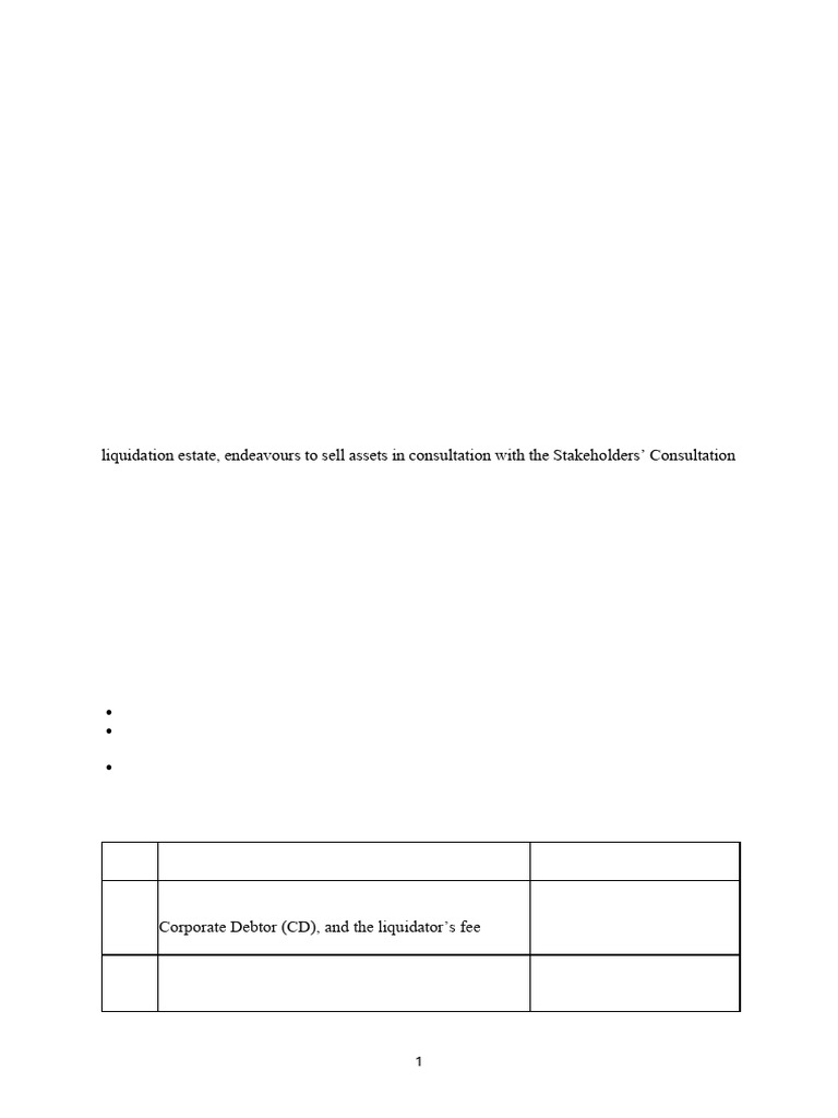 IBBI Circular Filling Forms Liquidation | PDF | Insolvency | Bankruptcy