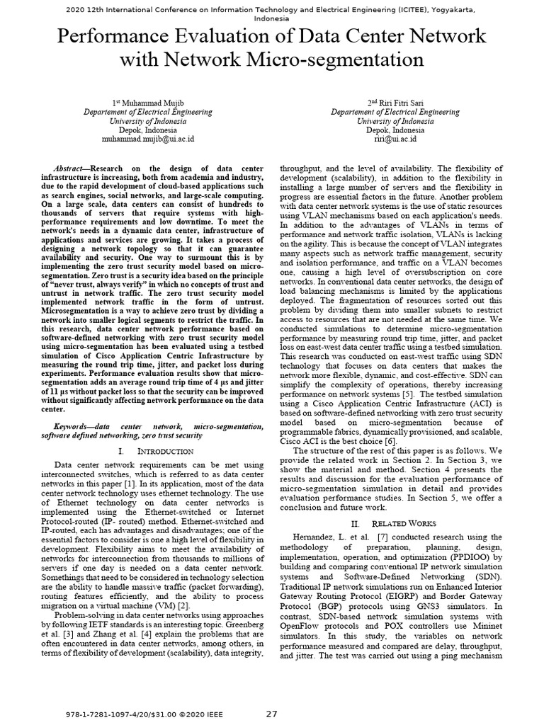 07 Performance Evaluation of Data Center Network With Network Micro-Segmentation | PDF ...