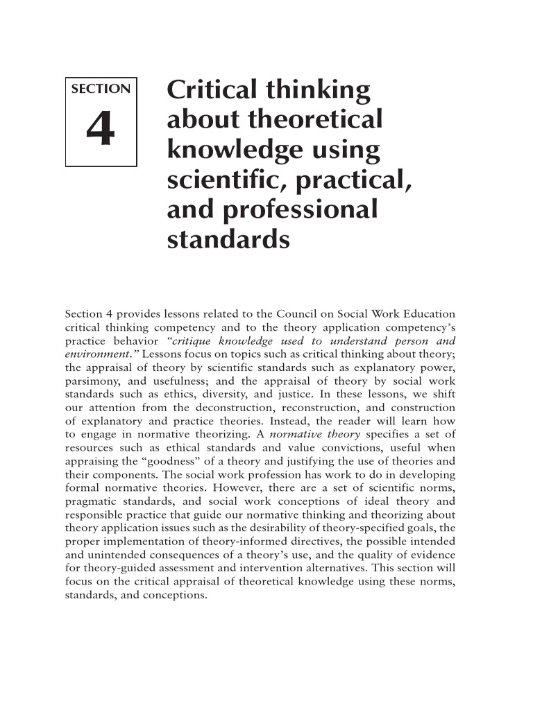 Ch6 Fortecriticalthinking | PDF | Theory | Critical Thinking