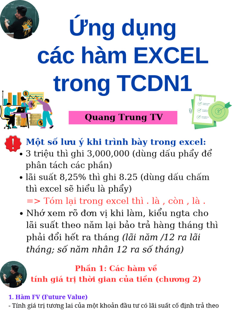 NG D NG Các Hàm EXCEL Trong TCDN1 | PDF
