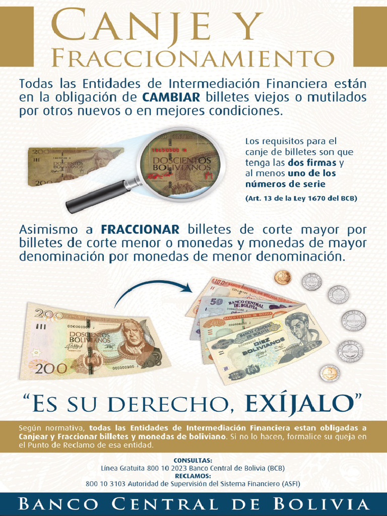Canje y Fraccionamiento | PDF