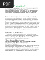 Types and Levels of Production Explained | PDF | Factors Of Production ...