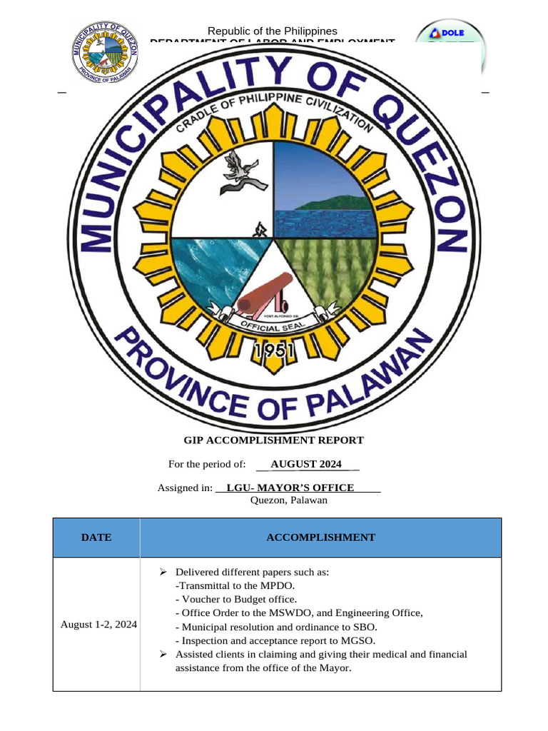 ACCOMPLISHMENT_REPORT | PDF | Government