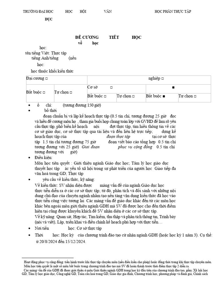 De Cuong Thuc Tap 2 | PDF