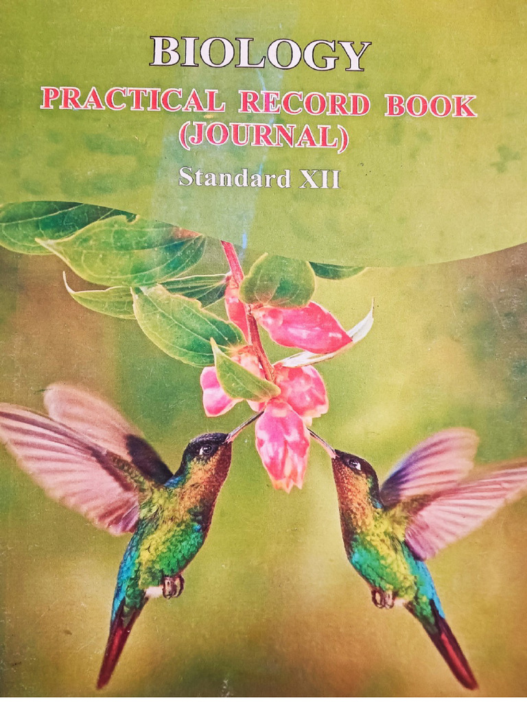 Biology Journal Solution Class-12 English Medium | PDF
