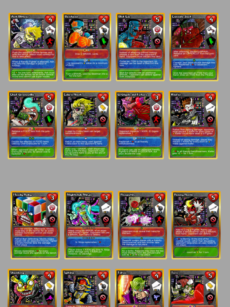 N30N City RUMBLE Print and Play | PDF
