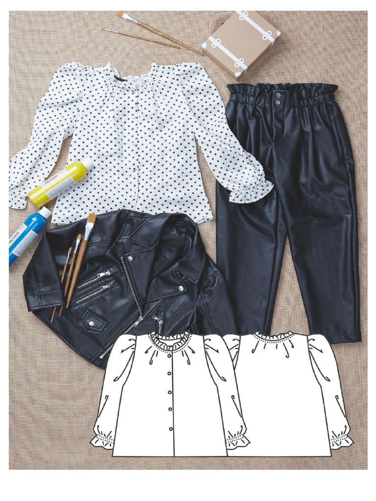 Patron Dun Chemisier Pour Filles | PDF | Ropa | Moda